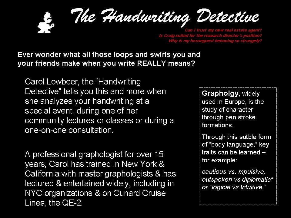 The Handwriting Detective