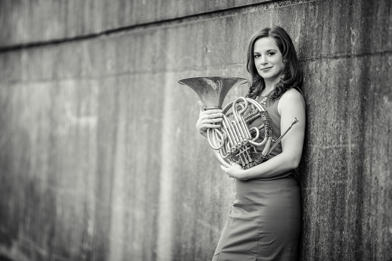 Rachel- French Horn in the City - Melissa Brugh Photography