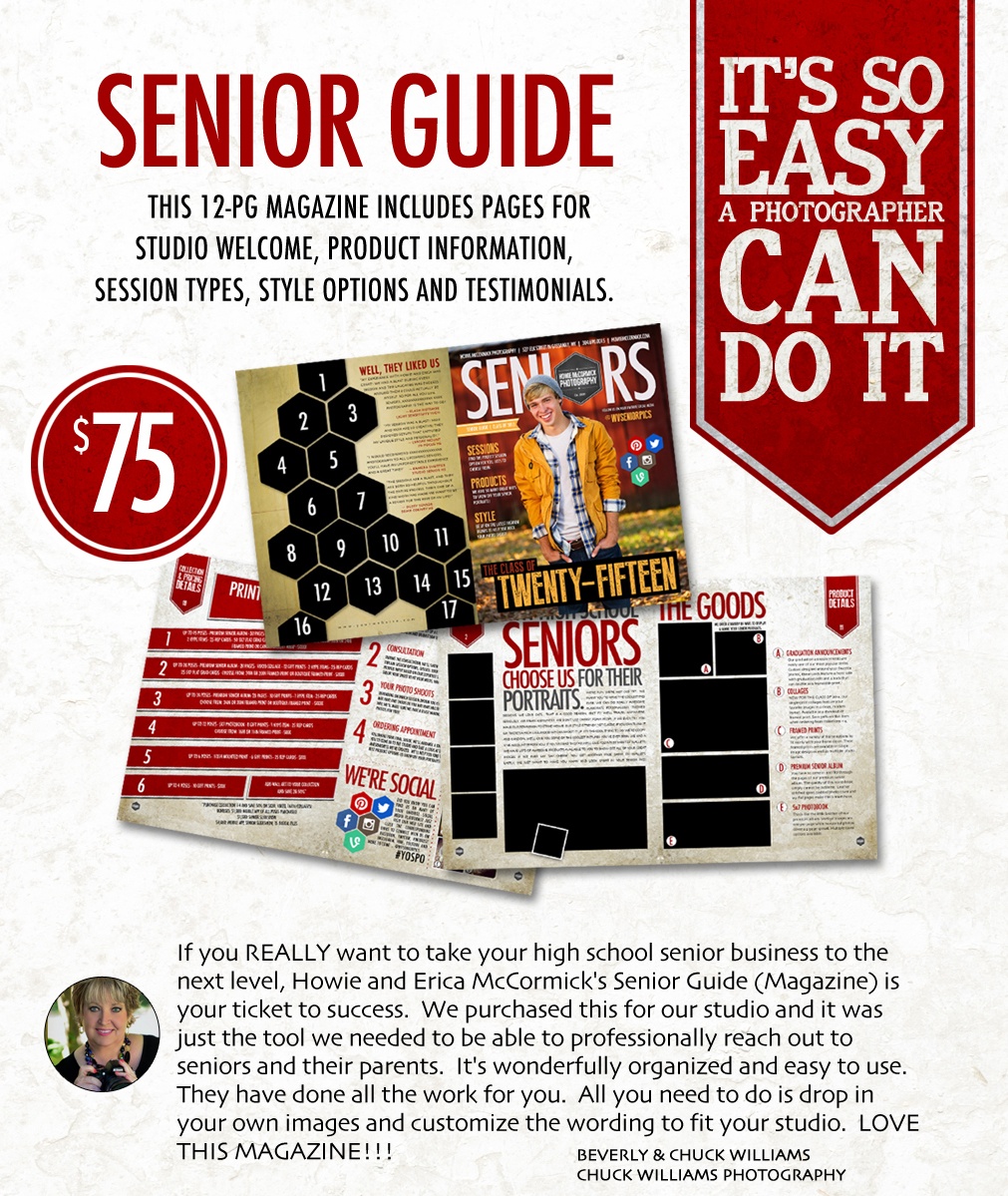 SENIOR MARKETING: SENIOR GUIDE TEMPLATE - Howie McCormick Photography