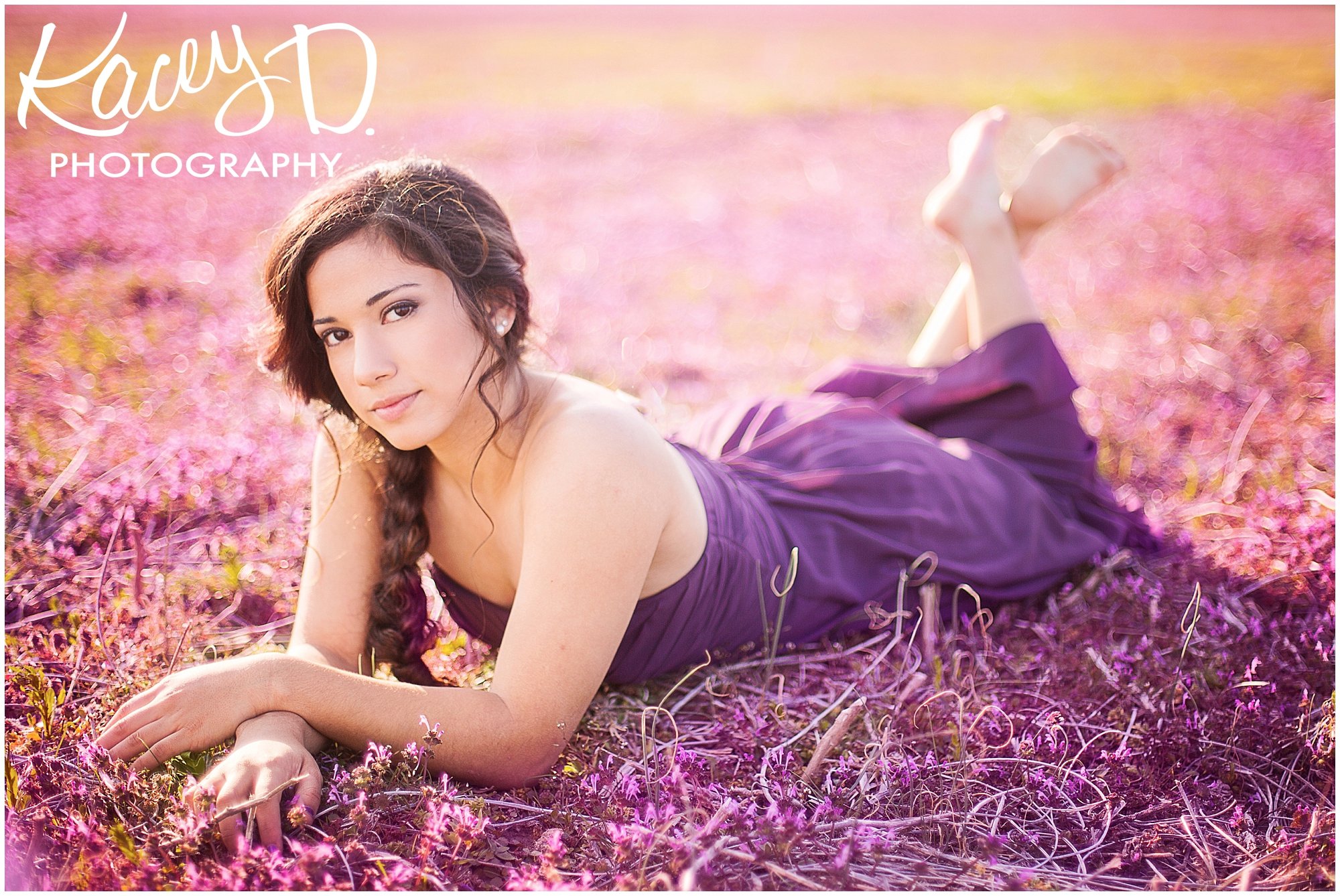 Fields of Purple Model Shoot - Photographer Columbia, MO