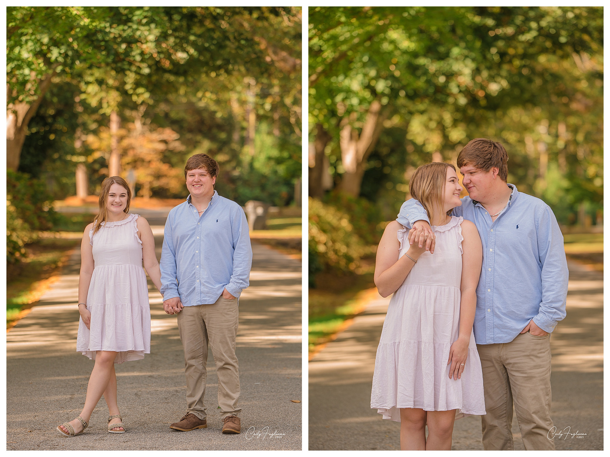 COLIN + ANNA // DOWNTOWN ENGAGEMENT SESSION // FOUR OAKS, NC - Carly ...