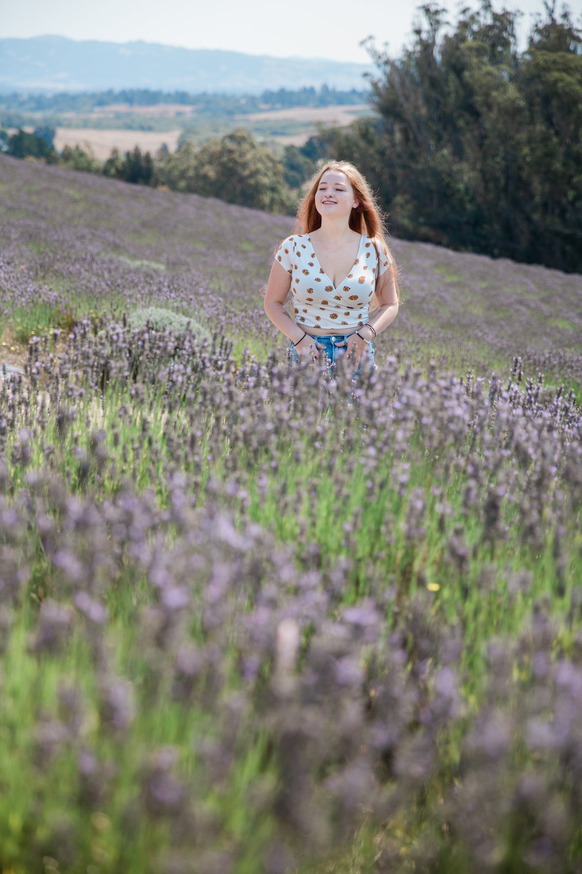 High School Senior portraits in the lavender, Monte Bellaria Sebastopol ...