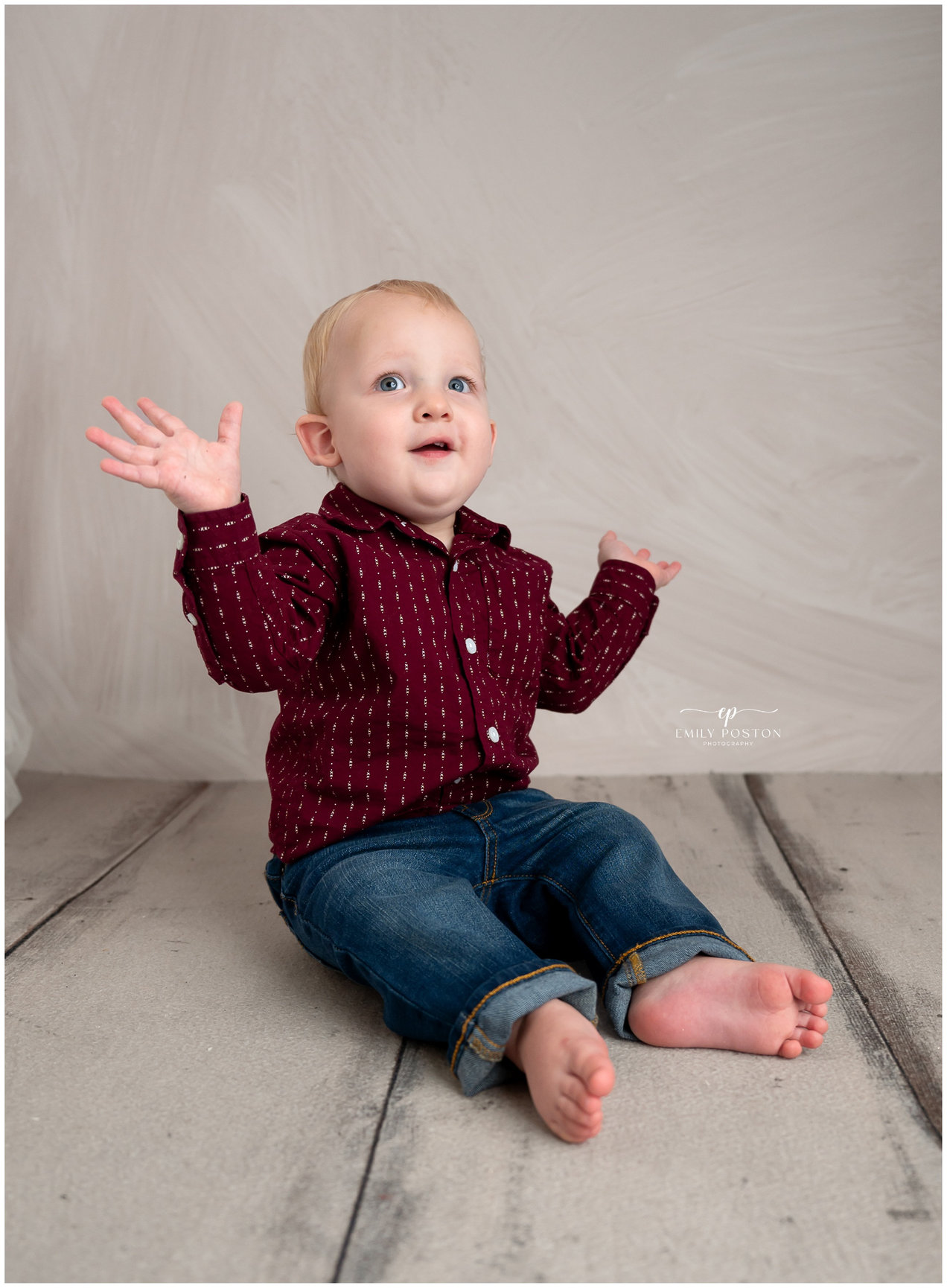 Duke's First Birthday Cake Smash & Splash - Emily Poston Photography