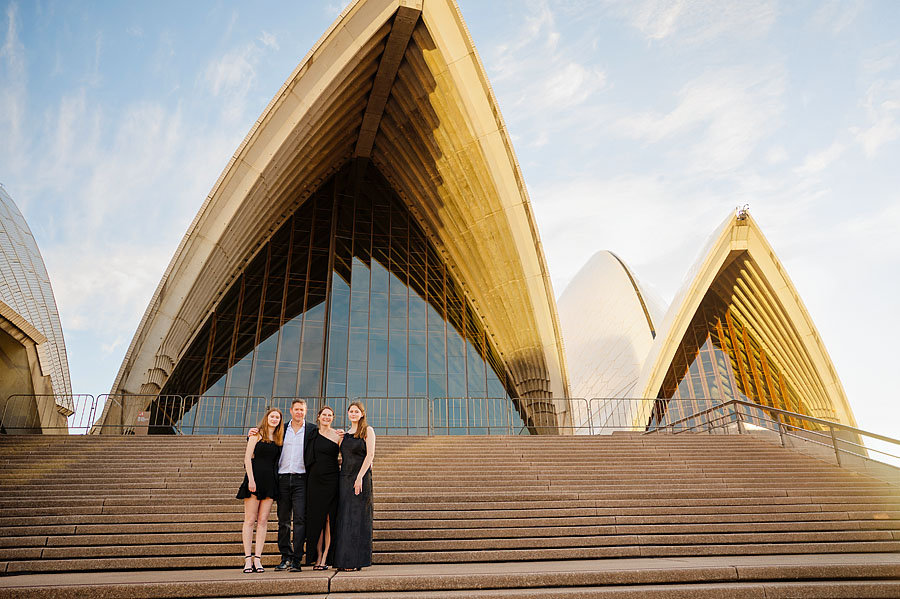 Elegant Family Photoshoot at Sydney Opera House