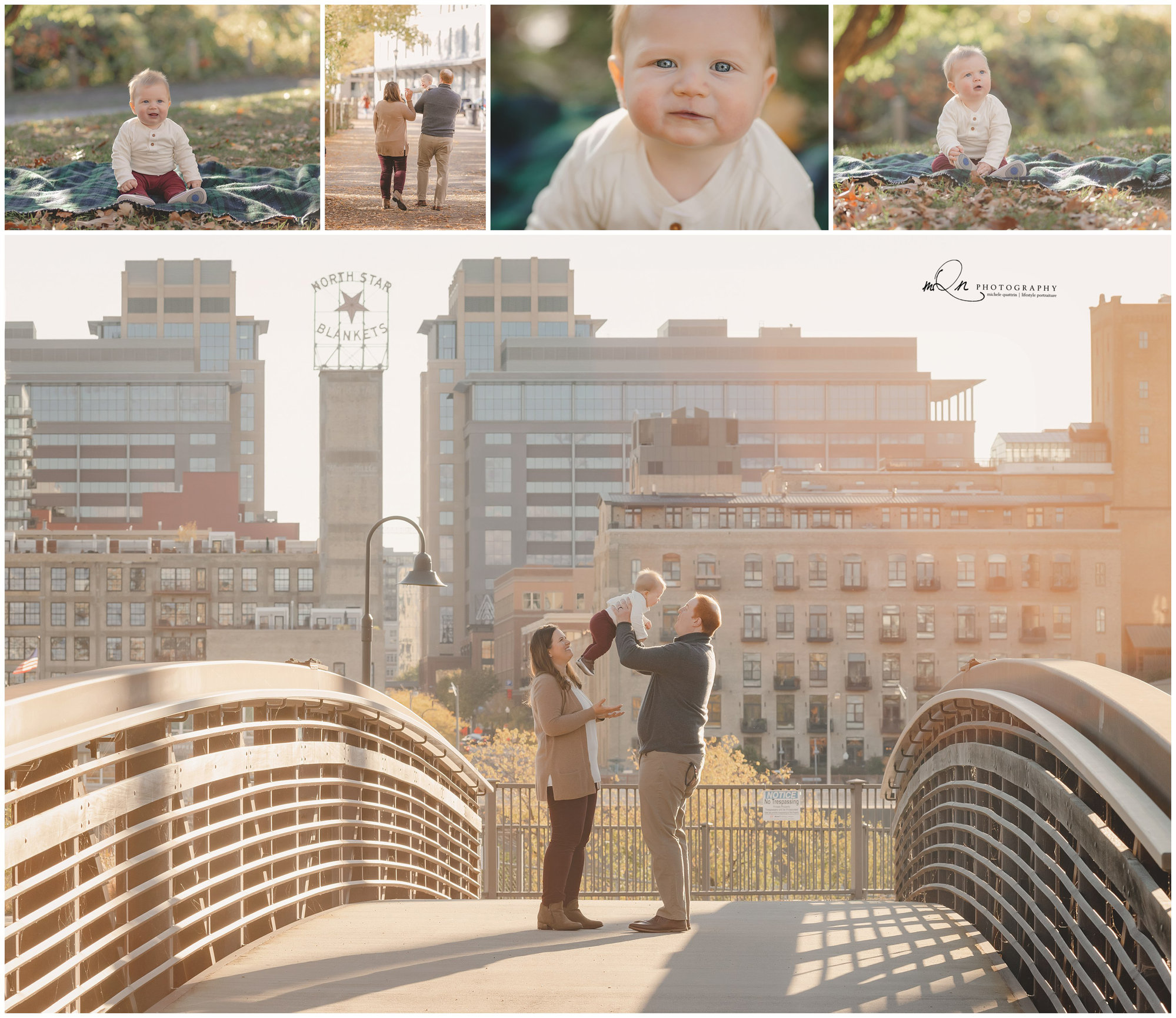 St. Anthony Main Minneapolis Family Photo Session