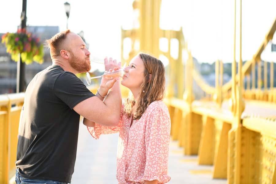Alyssa & Chris - A downtown Pittsburgh engagement - Kelly Nardone ...