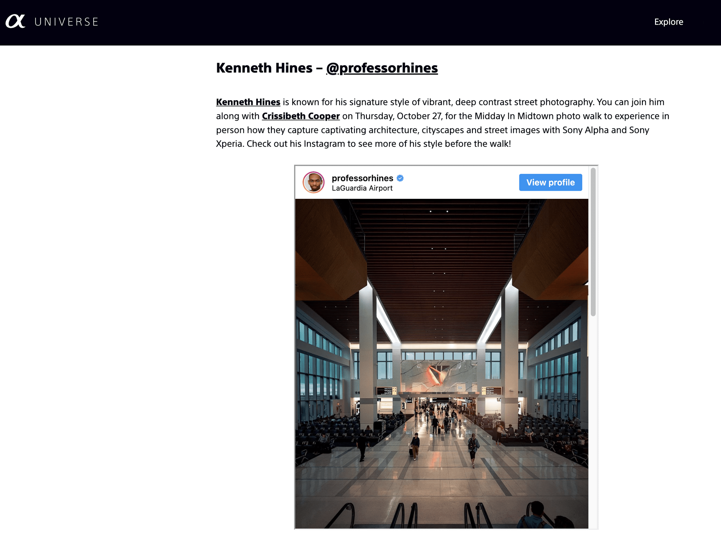 ABOUT - Professor Hines - ZEISS Ambassador, Adobe & Sony Partner