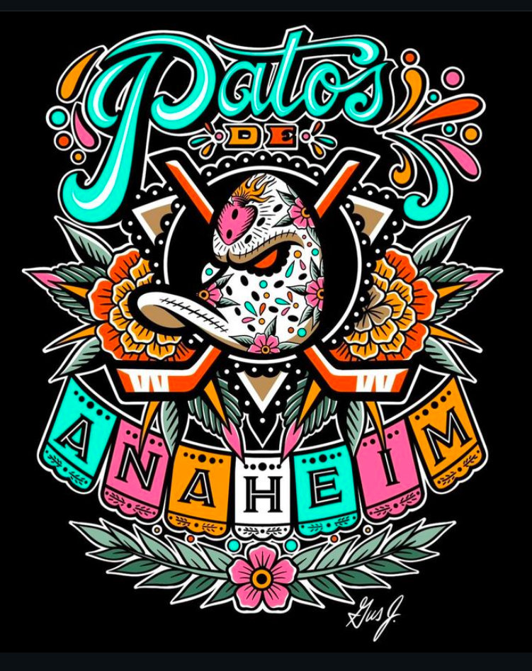 Torch Tattoo’s Gus Jaimes x Anaheim Ducks Dia de los Muertos Art