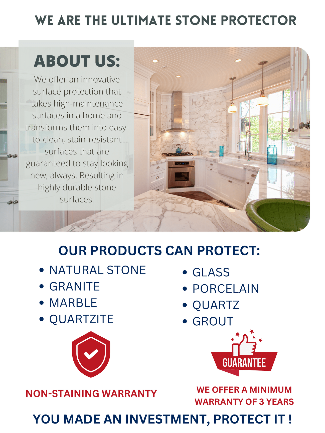 Real Stone Sealers - Real Stone and Granite Corp