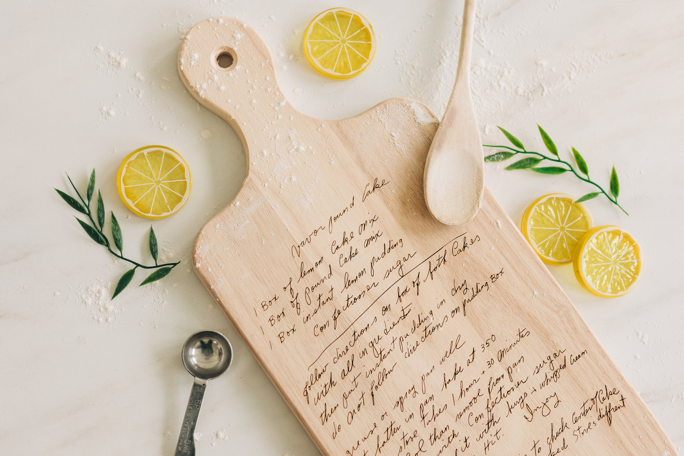 Custom Recipe Board - Elan Studio