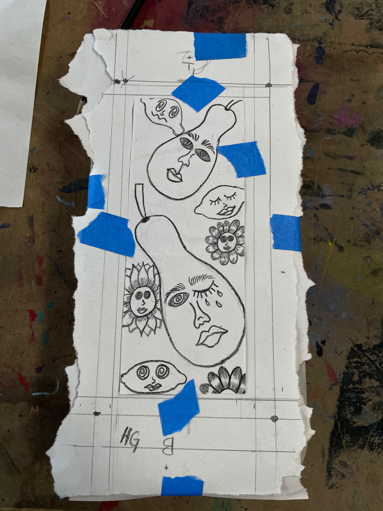 Unique Linoleum Block and Lithographic Prints by Hanna Gelwix