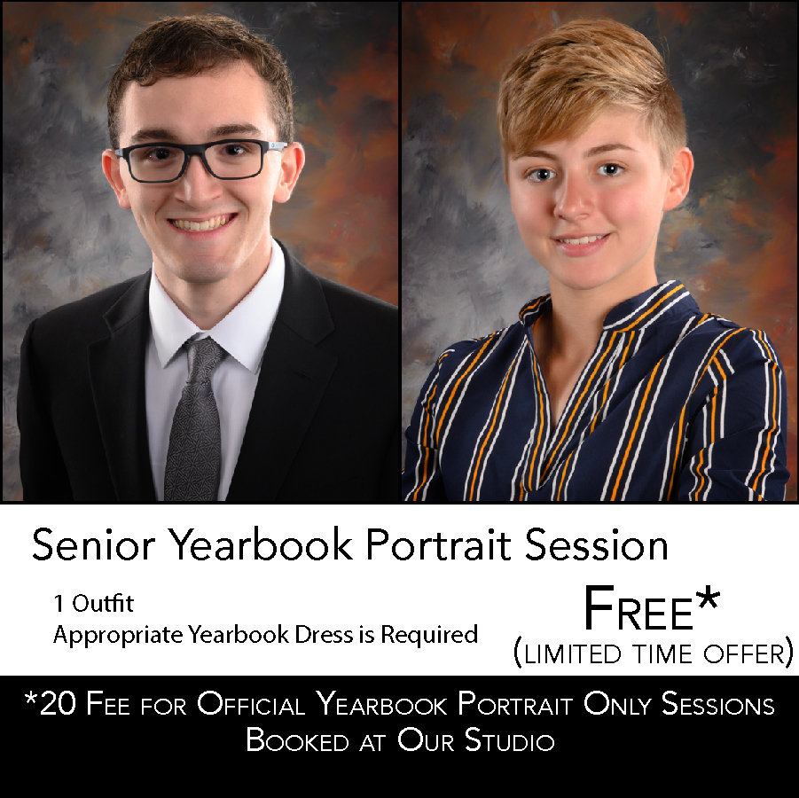 Official Yearbook Portrait Session Free vs. Not Free - K&K Photography