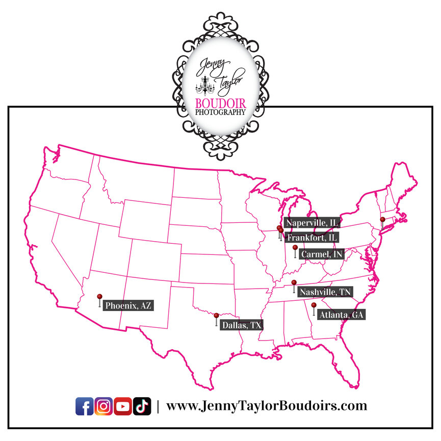 Studio Locations - Jenny Taylor Boudoir Photography