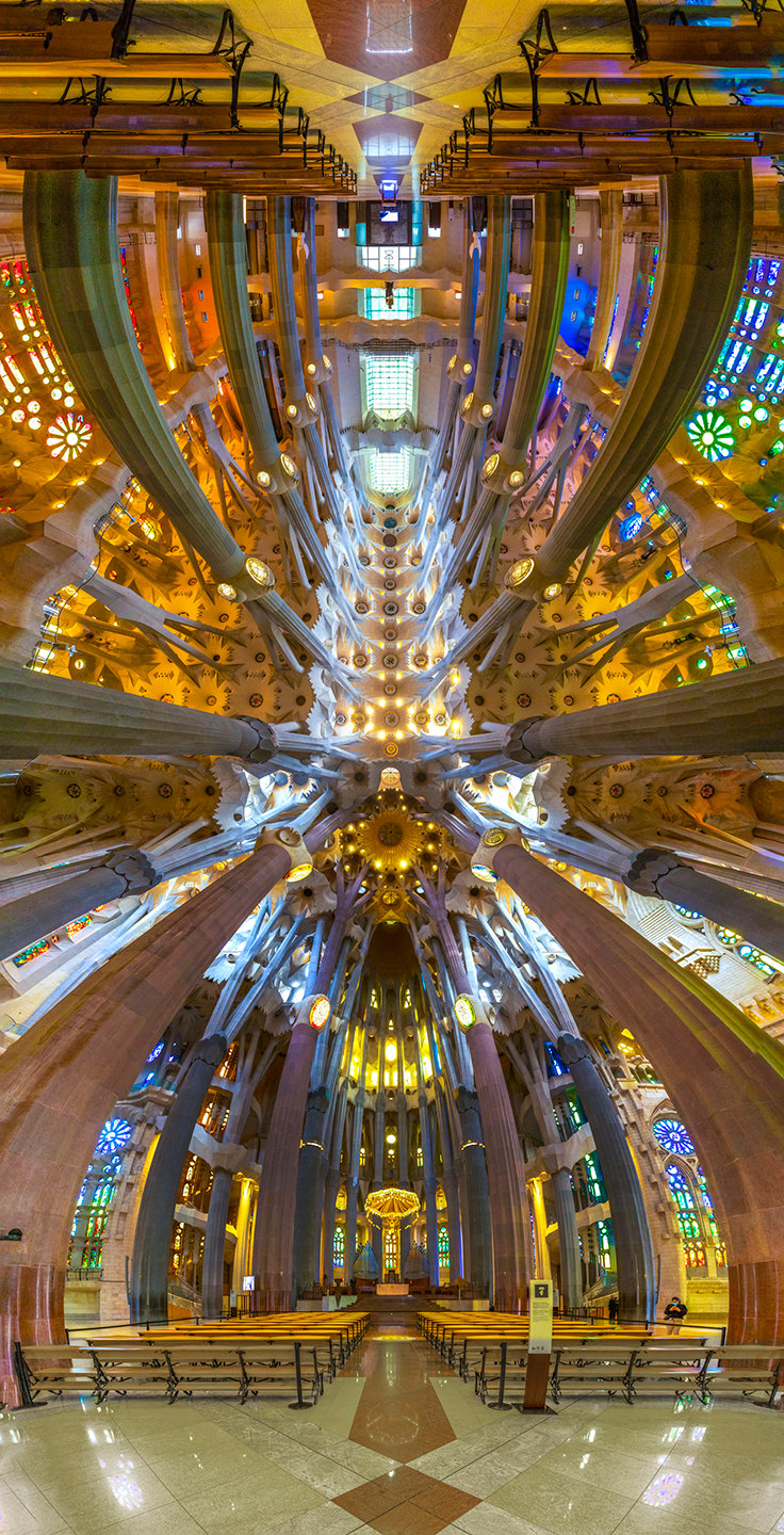 Vertical pano of Sagrada Familia - Jim Zuckerman photography & photo tours