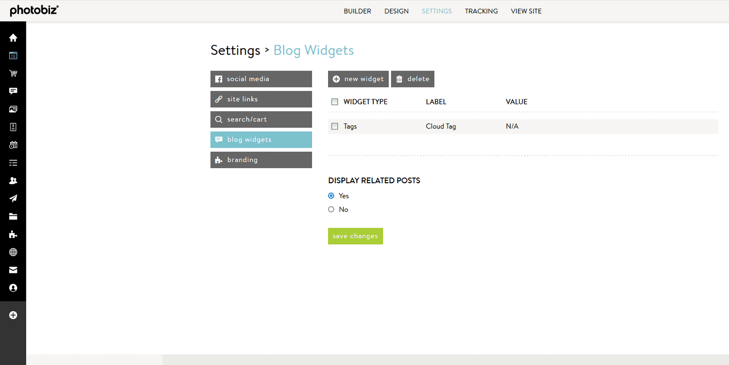 How To Add A Tag Cloud Widget To PhotoBiz Blog - PhotoBiz Knowledge Base