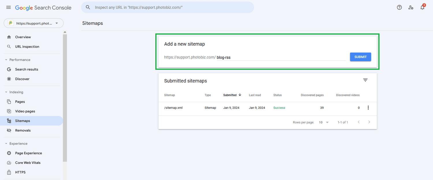 How Do I Submit My Blog RSS Feed To Google? - PhotoBiz Knowledge Base