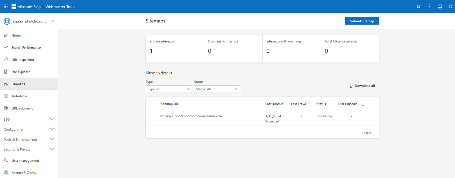 How Do I Submit My Sitemap To Bing? - PhotoBiz Knowledge Base