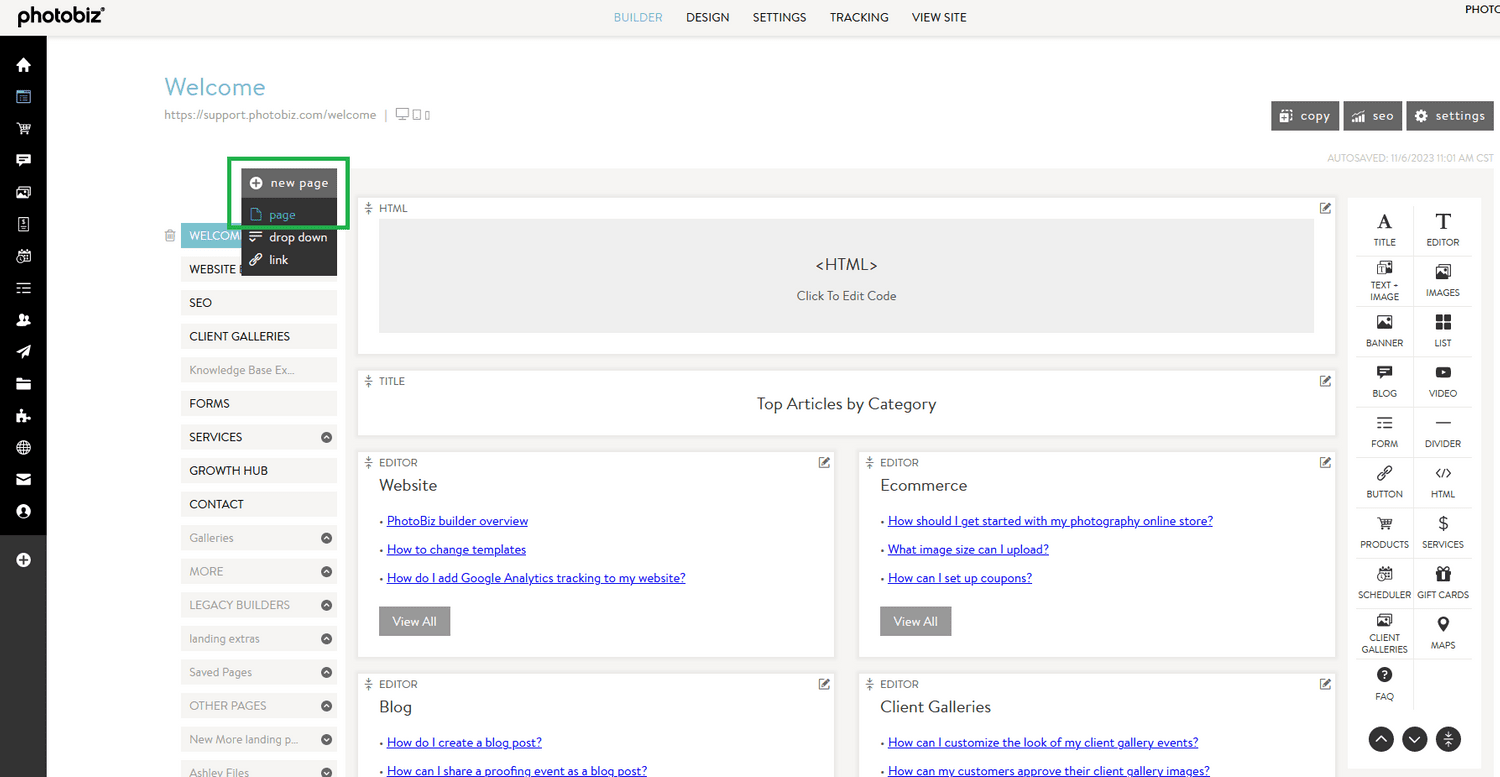 How To Add A Privacy Policy Page To Your Website - PhotoBiz Knowledge Base