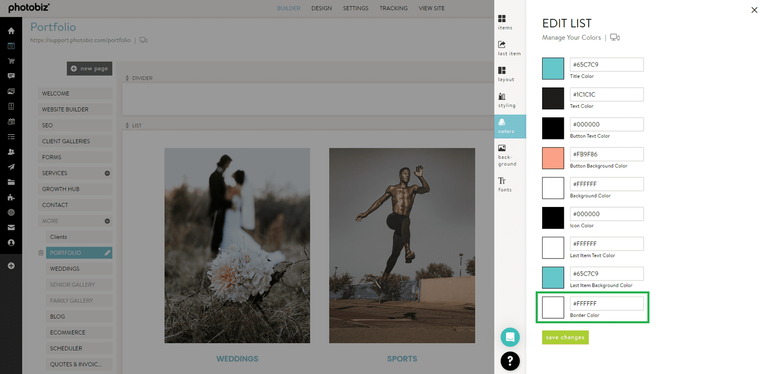 How To Put Borders Around Your Images In List Block - PhotoBiz ...