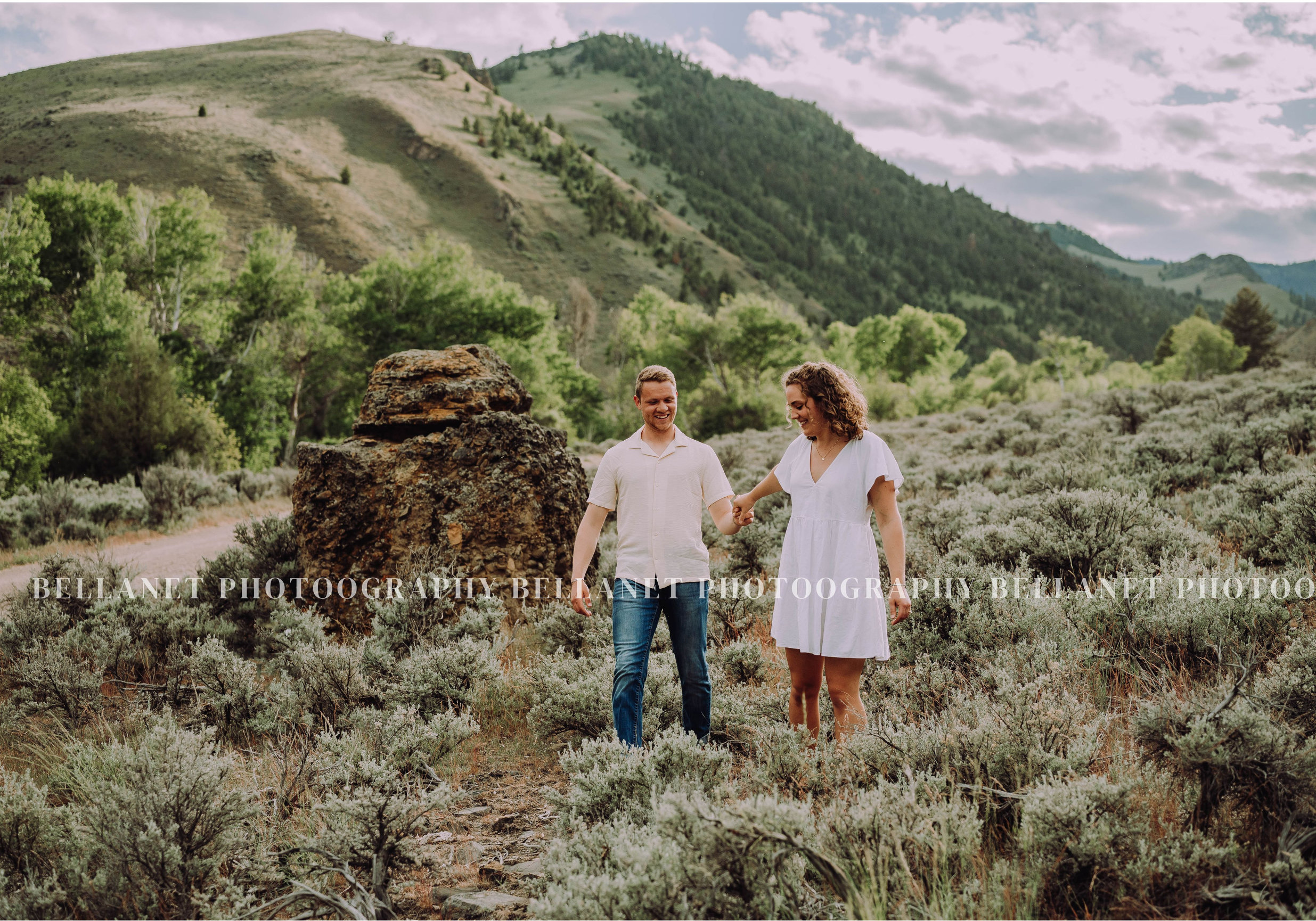 Isaac & Kelsey Salmon Idaho Engagement Photographer - Bellanet Photography